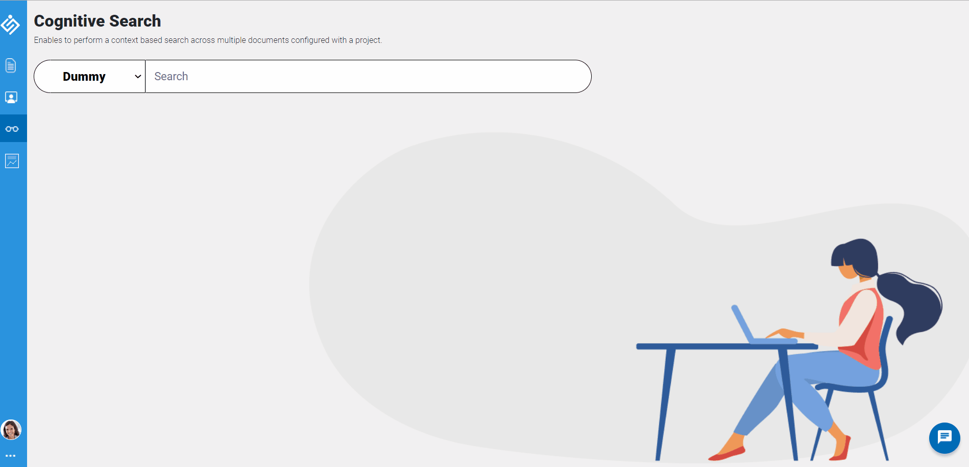 Perform cognitive search on local documents