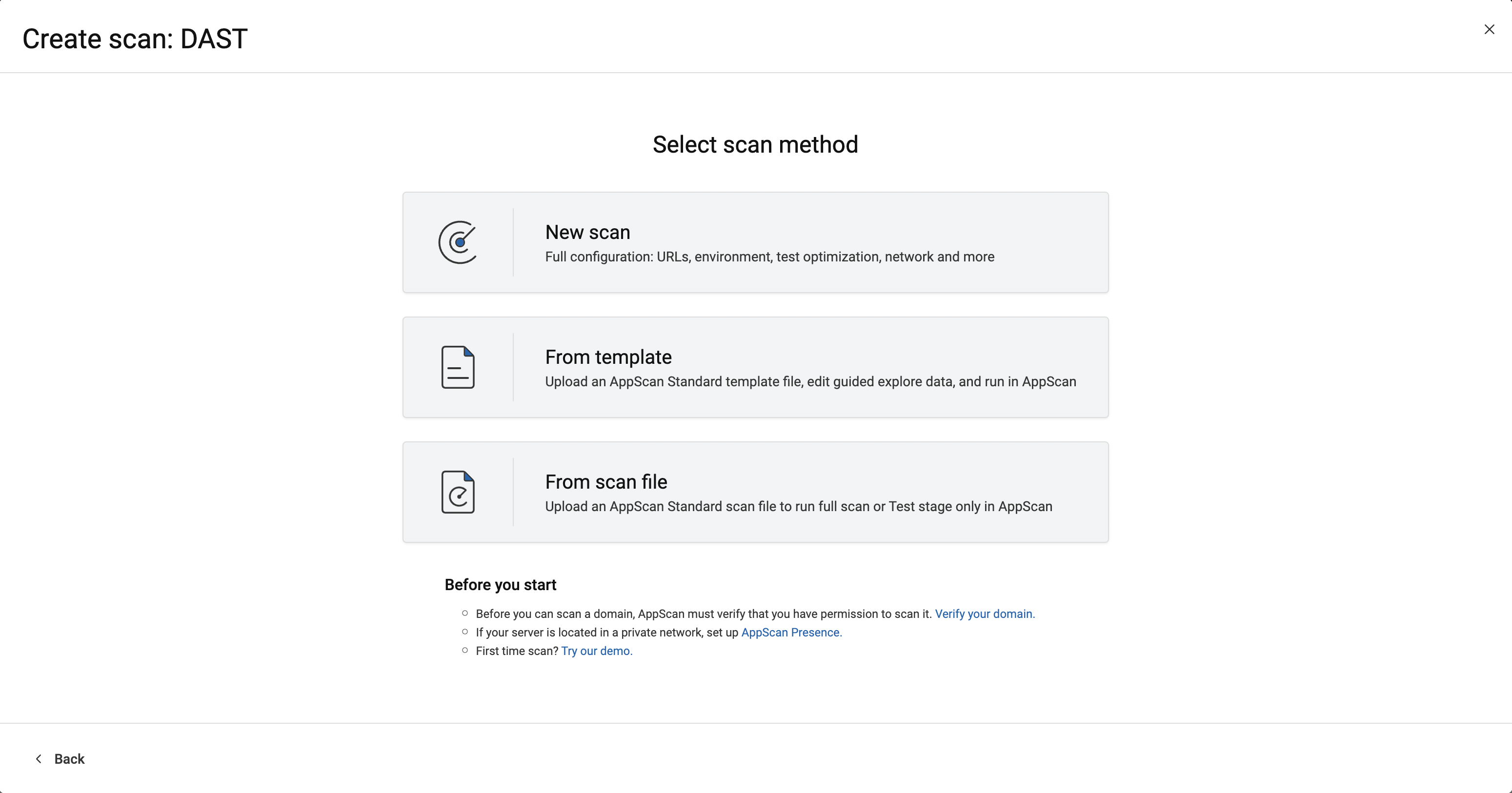 Dynamic scanning (DAST)