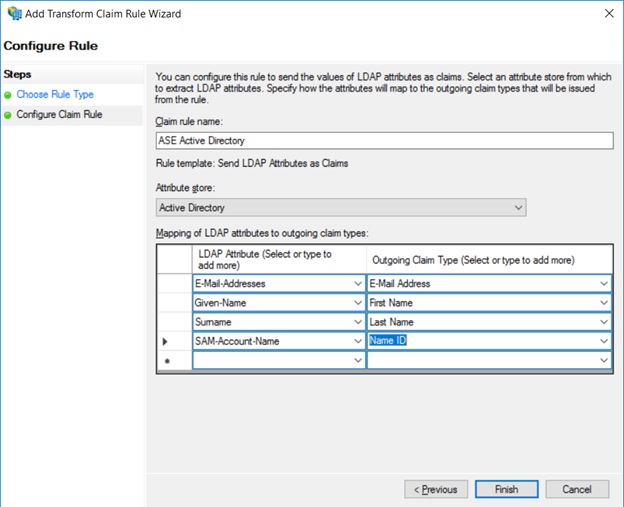 针对 AppScan Enterprise 中的 SAML-SSO 配置 Microsoft ADFS
