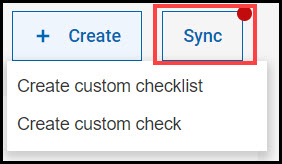 Synchronizing a custom checklists