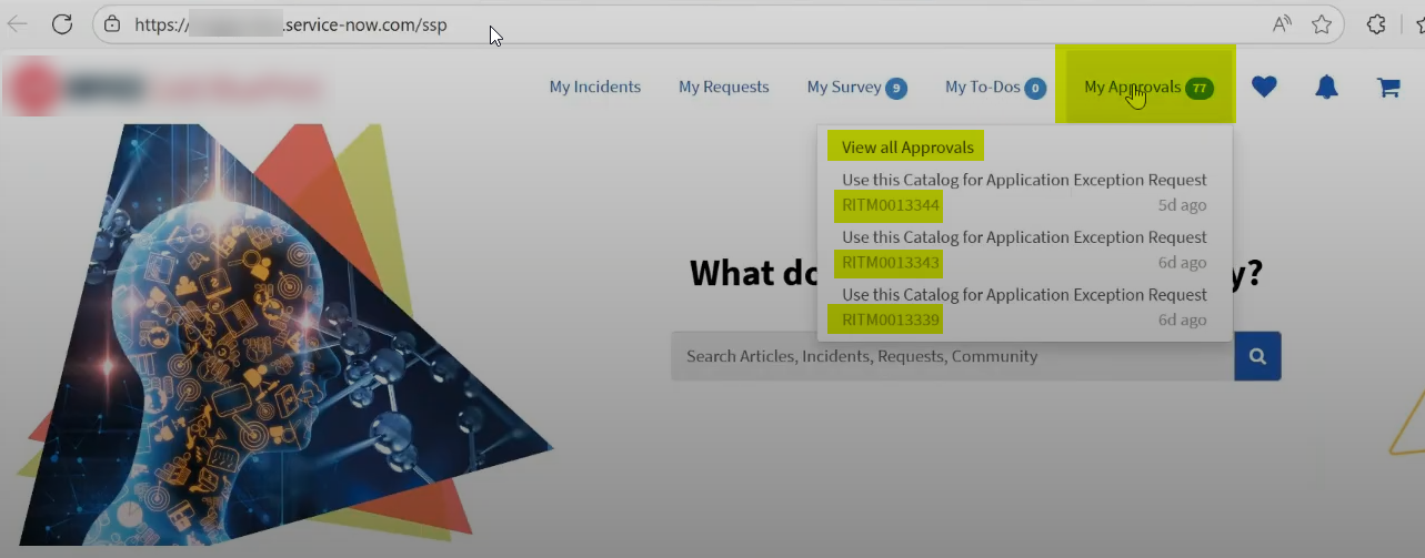 Review, Approve, and Track Exceptions in ServiceNow