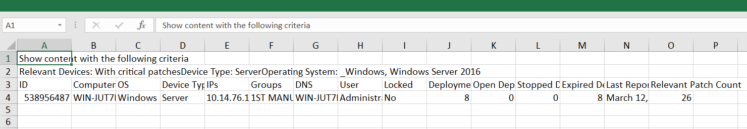 The Device List