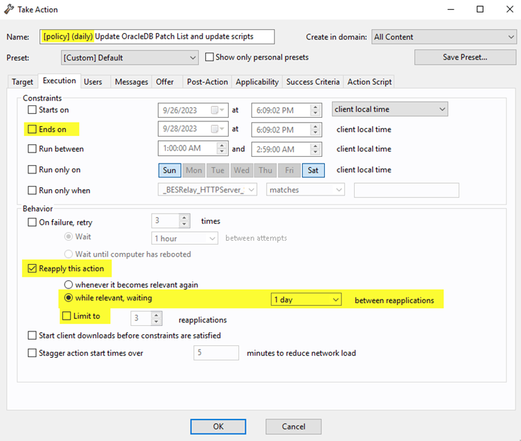 Configuring Oracle DB patching for your deployment