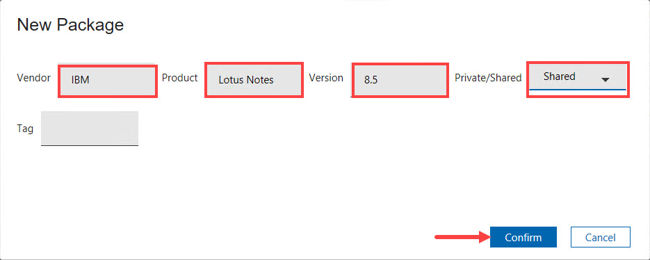 Creating a package or Fixlet