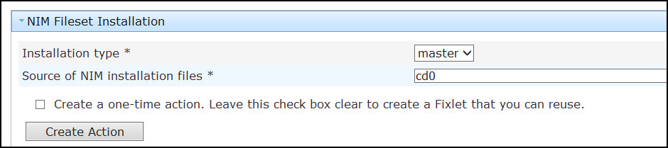 Installing NIM filesets