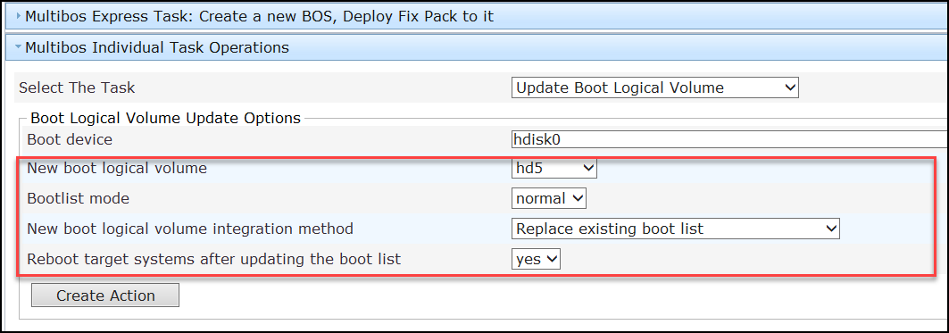 Updating the rootvg boot logical volume