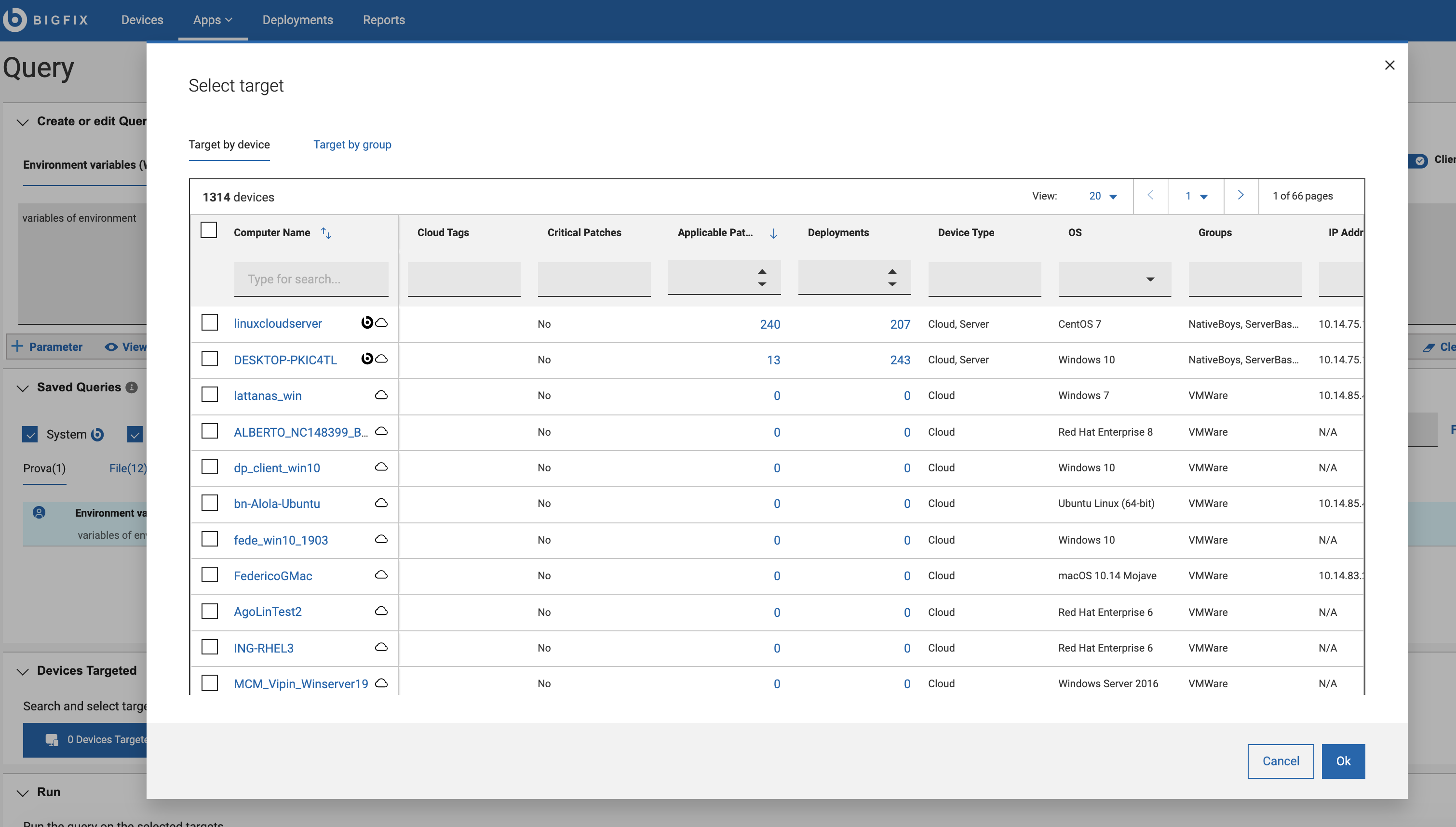 Running a sample query
