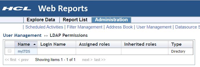 Step 2: Assign a Web Reports role to LDAP users or groups