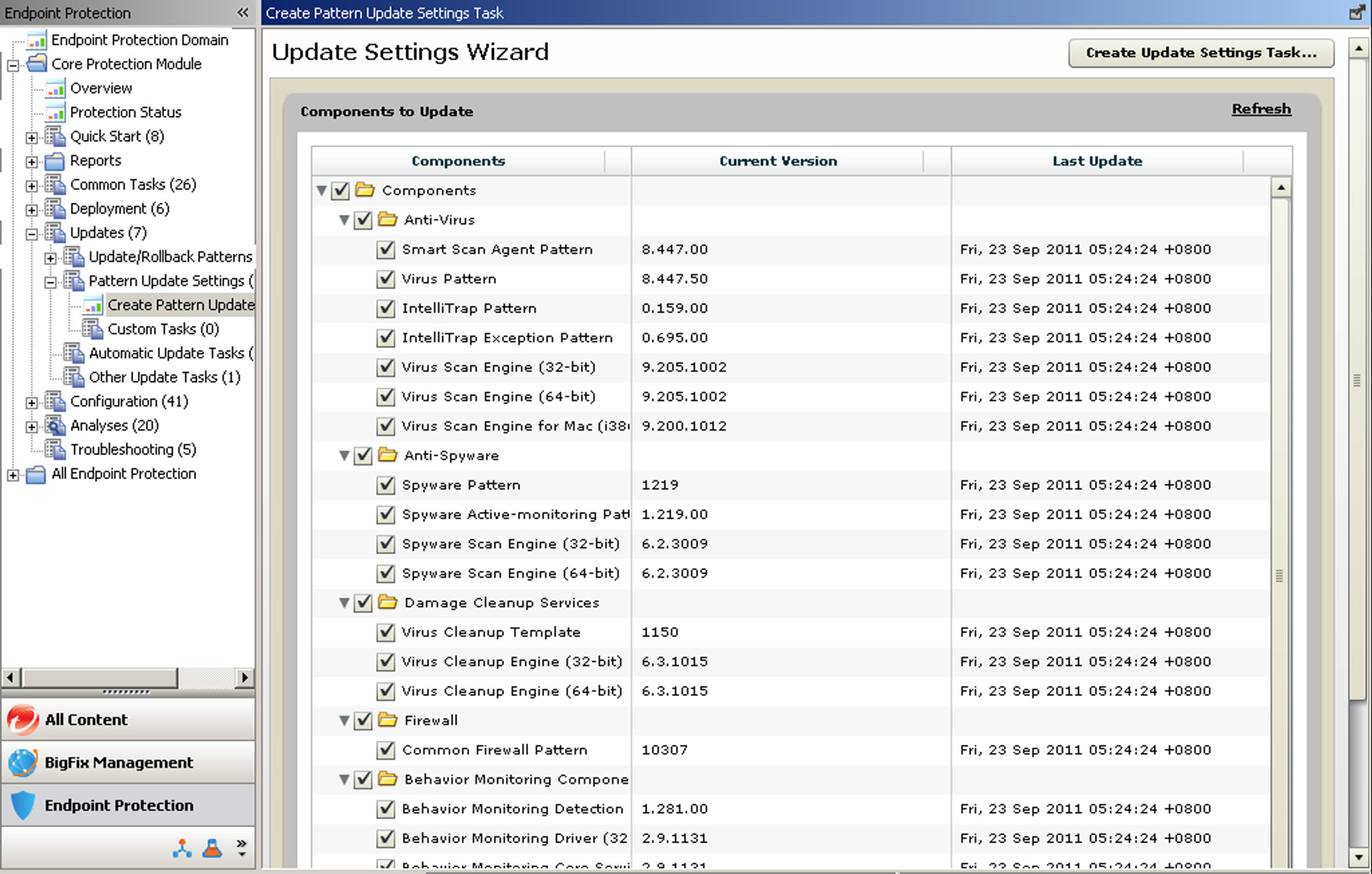 Deploy Selected Pattern Files