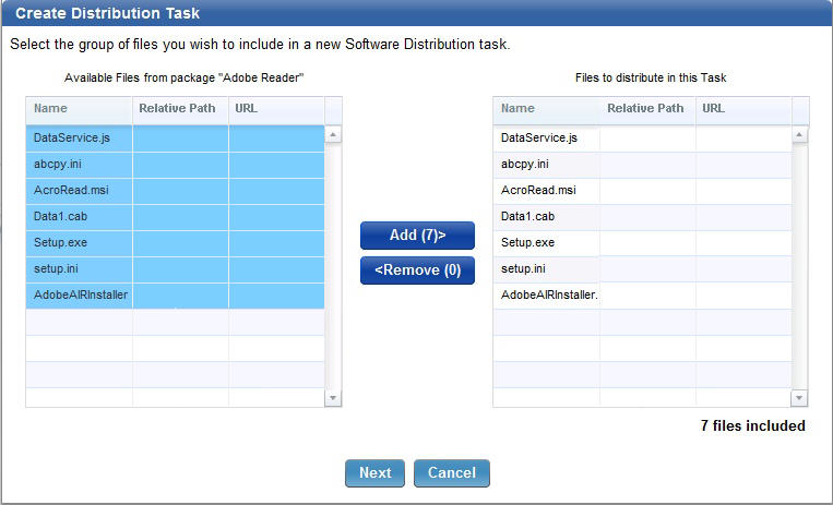 Editing a package or Fixlet