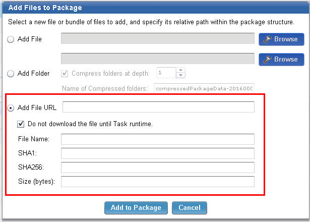 Editing a package or Fixlet