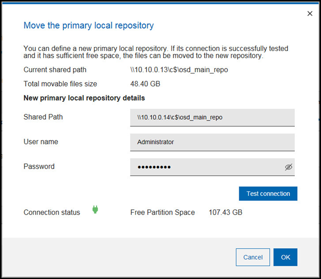 Moving Primary Local Repository