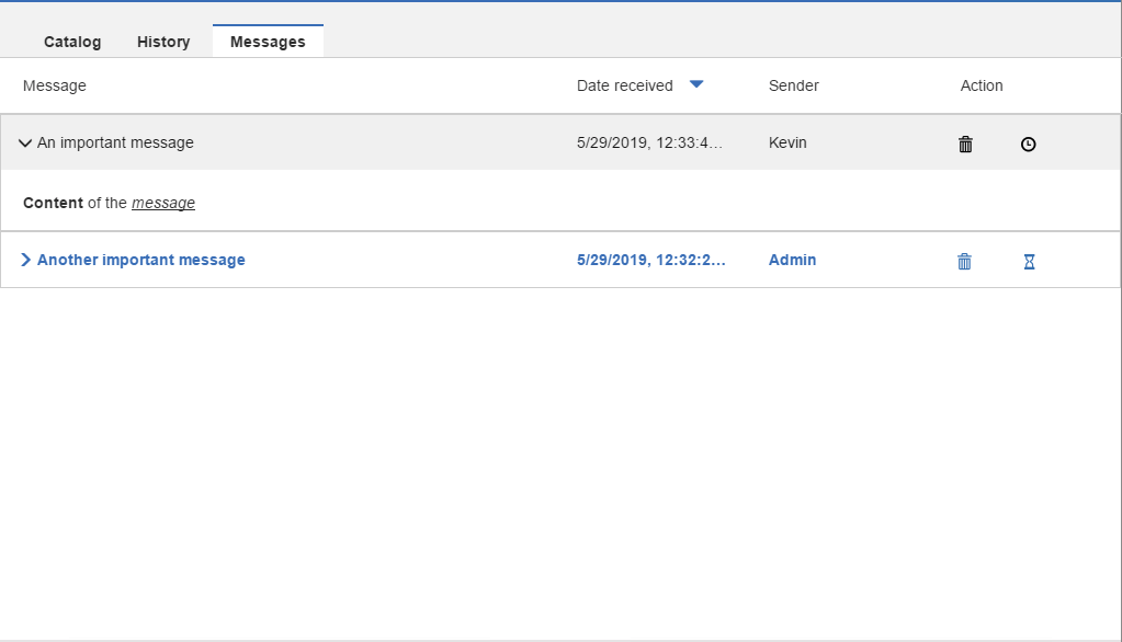 Scenario 4: Managing messages