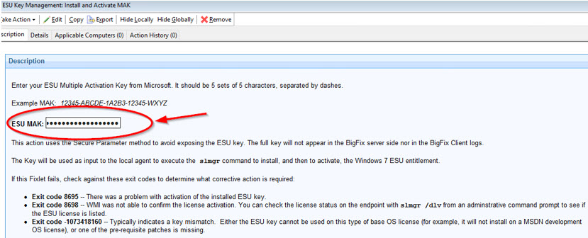 Preparing endpoints to accept ESU patches