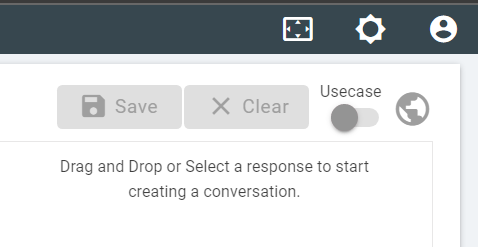 Functional Buttons on Create Conversation Page