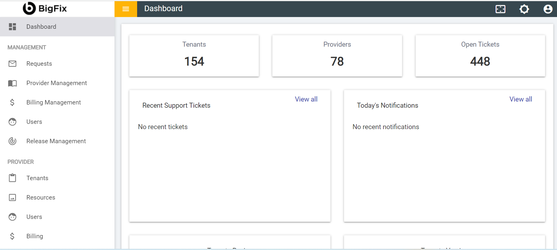 Global Admin Console