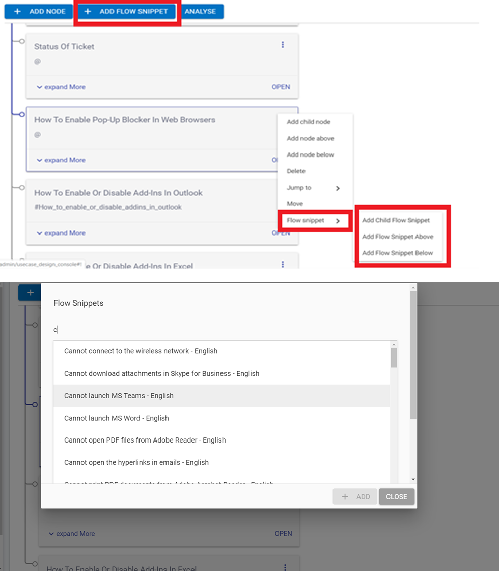 Autocomplete in Use Case Design Console