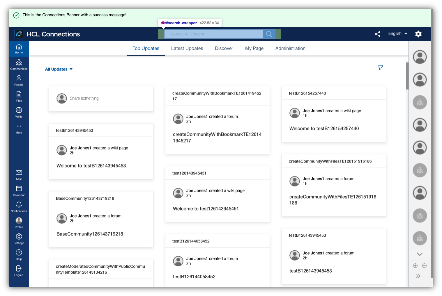 Customizing search - HCL Connections 8.0 CR7 Help Center