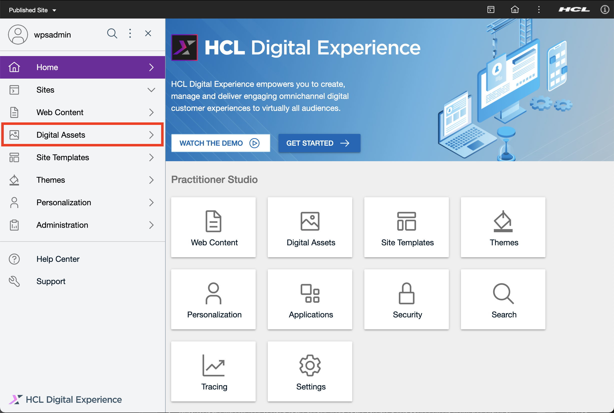 Access DAM - HCL Digital Experience Help Center