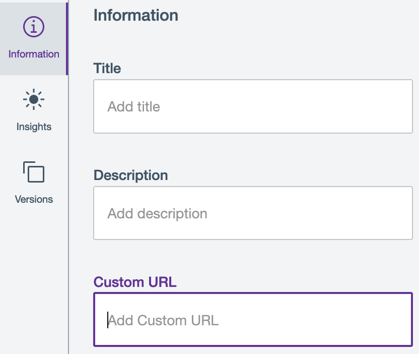 Set unique custom URL for a media asset - HCL Digital Experience Help ...