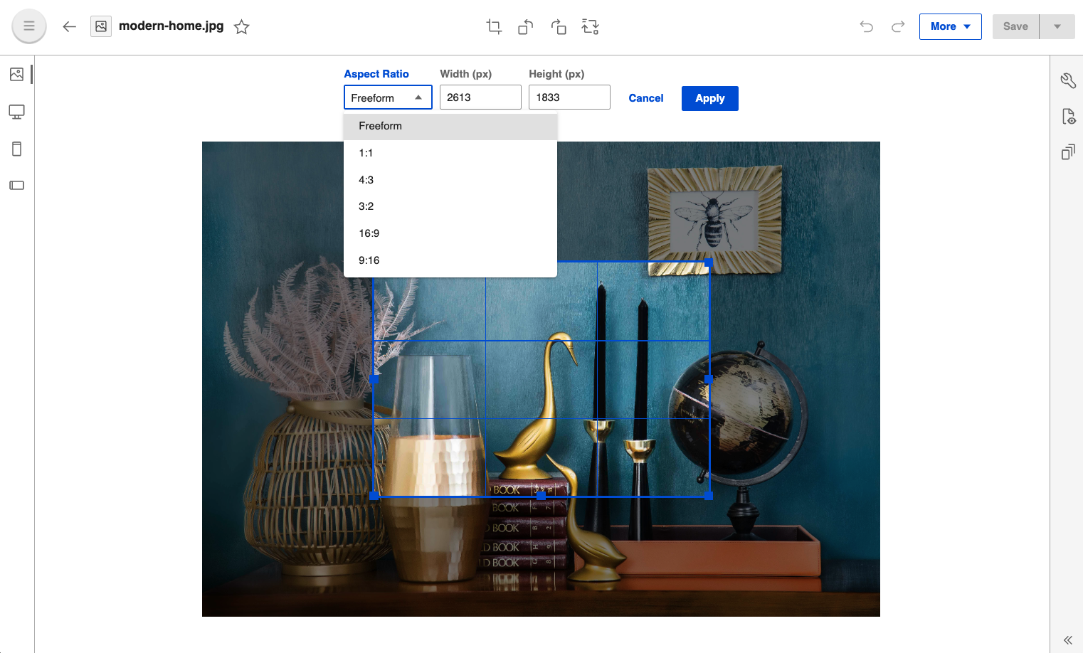 DAM Crop Aspect Ratio Configuration - HCL Digital Experience Help Center