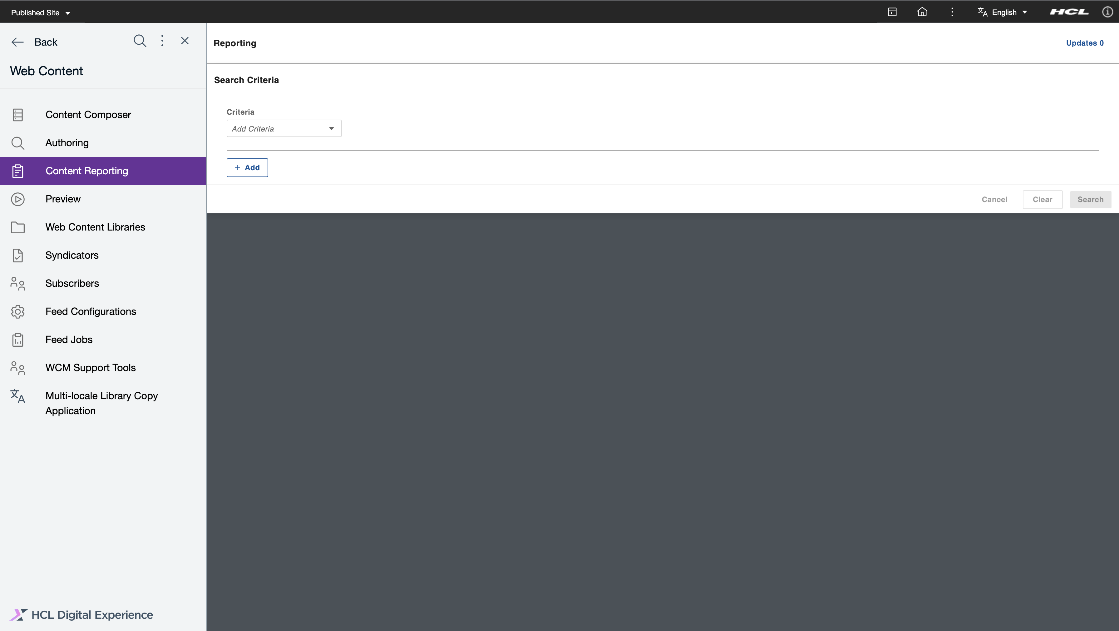 Accessing the Content Reporting portlet - HCL Digital Experience Help ...