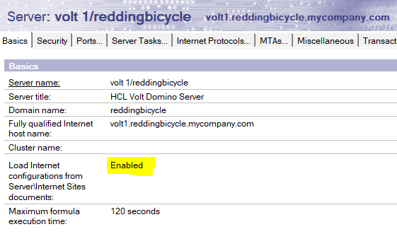 Configuring the server