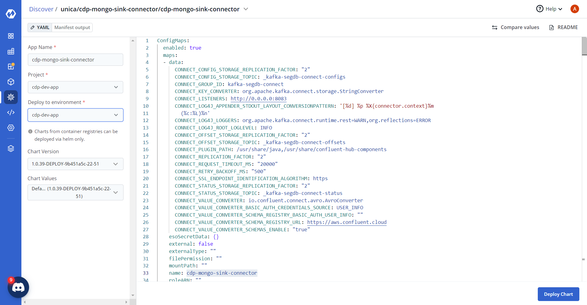 Deploying CDP Mongo Sink Connector