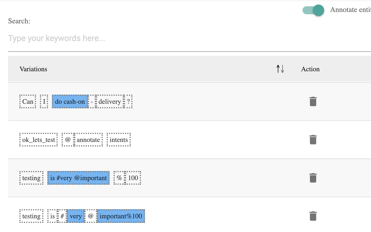 Multi Word Entity Recognition