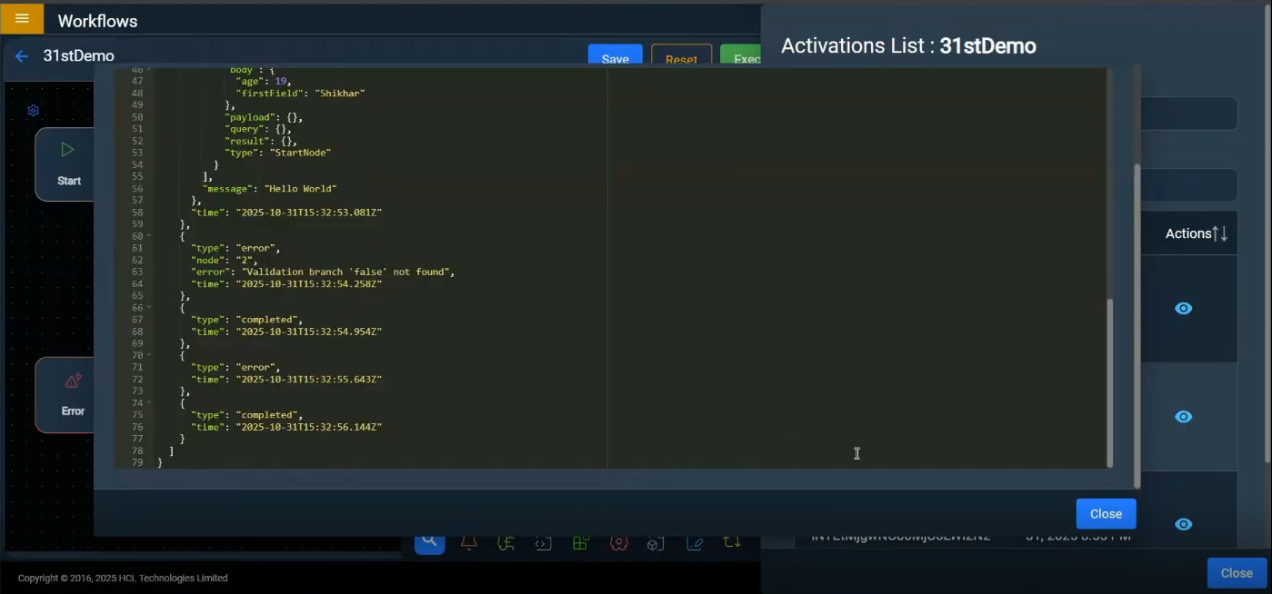 Schema Validation Node