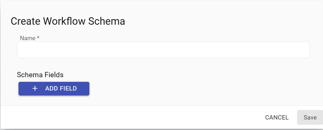 Creating a Schema for a Workflow