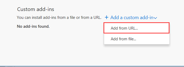 Installing the Sametime Meeting add-in from a URL