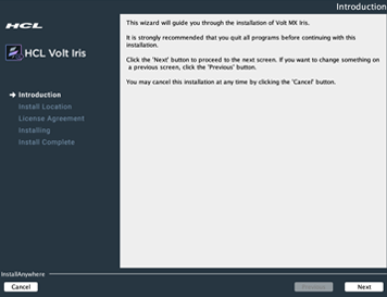 Install Volt MX Iris - HCL Volt MX Documentation