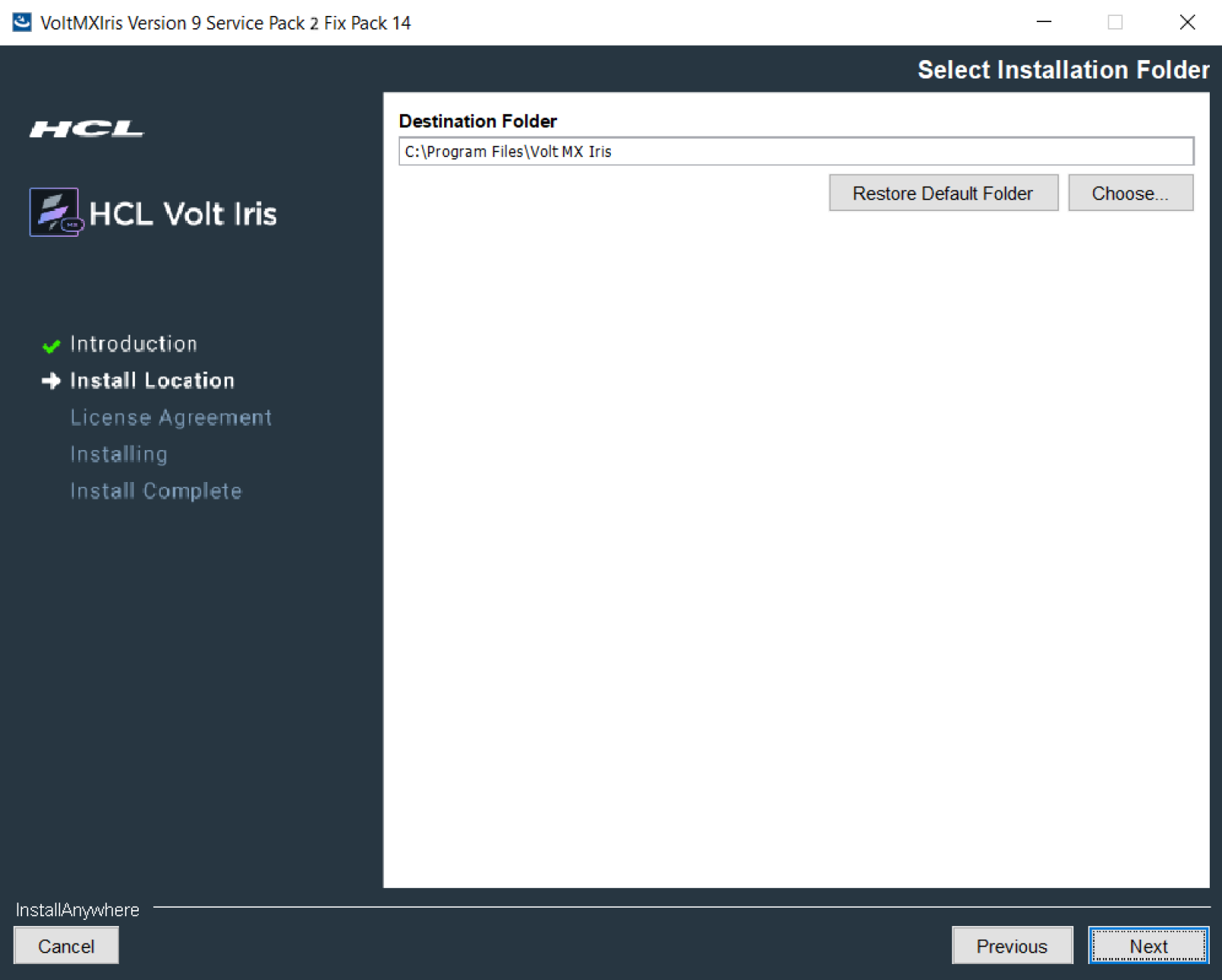 Install Volt MX Iris - HCL Volt MX Documentation
