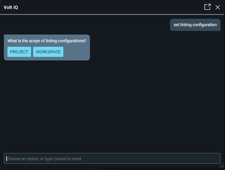 Volt IQ JS lint - HCL Volt MX Documentation